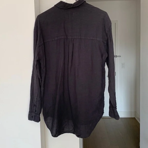 Aritzia | Tops | Aritzia Community Veritas Shirt Black Oversized | Poshmark